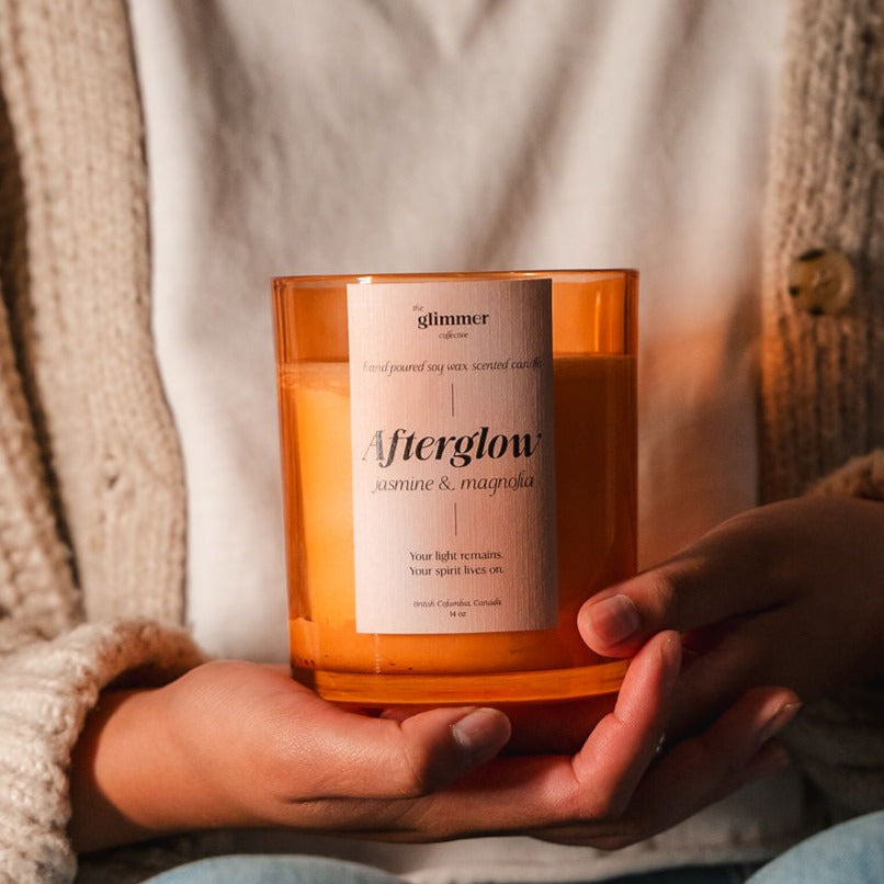 Afterglow Grief Support Candle - Jasmine and Magnolia – The Glimmer ...